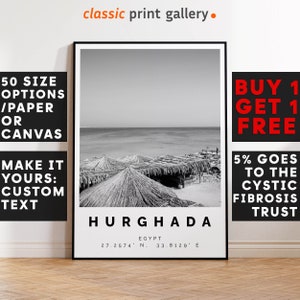 Hurghada Print Black and White Photo, Hurghada Wall Art, Hurghada ...