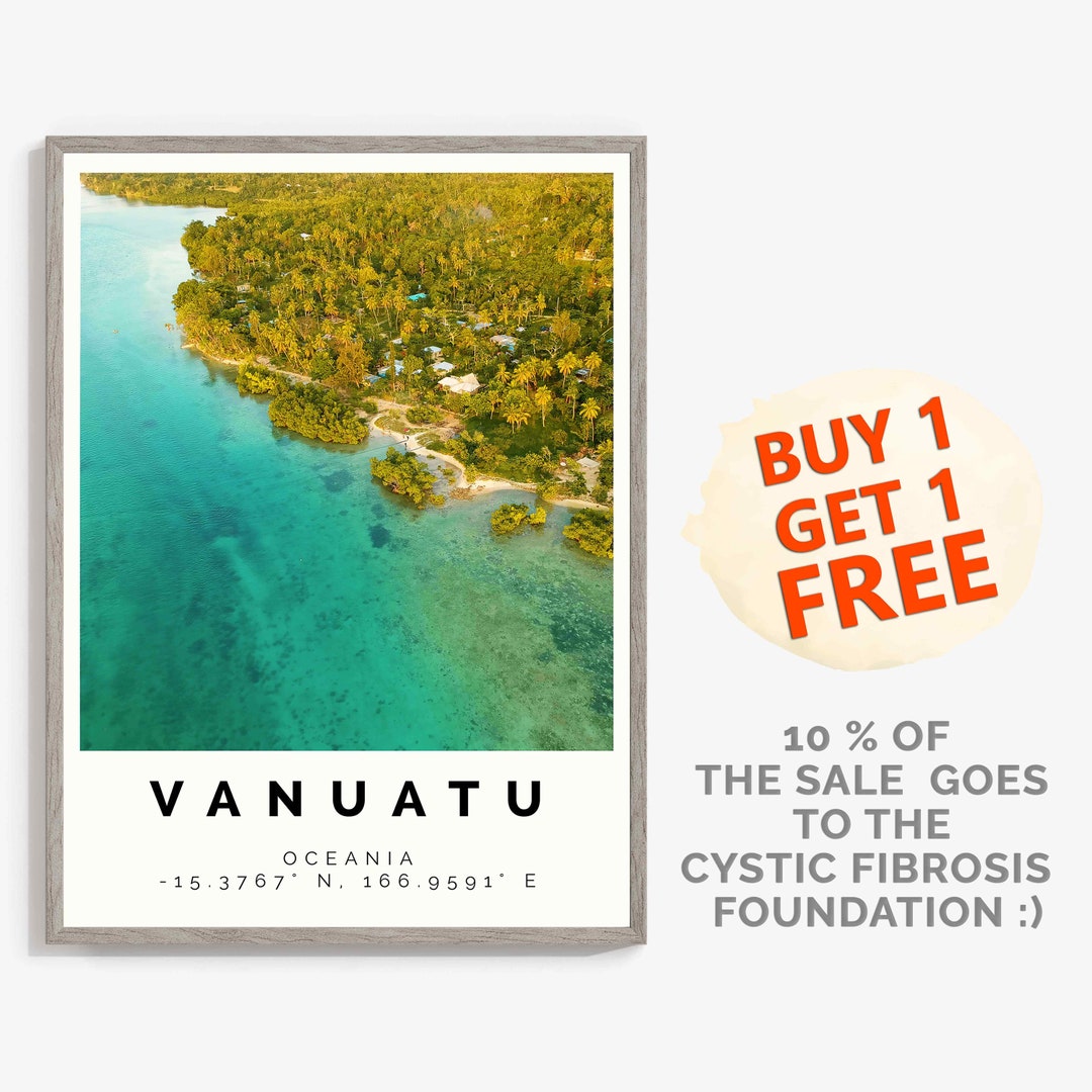 Vanuatu Poster Colorful Print Vanuatu Wall Art Vanuatu Photo - Etsy