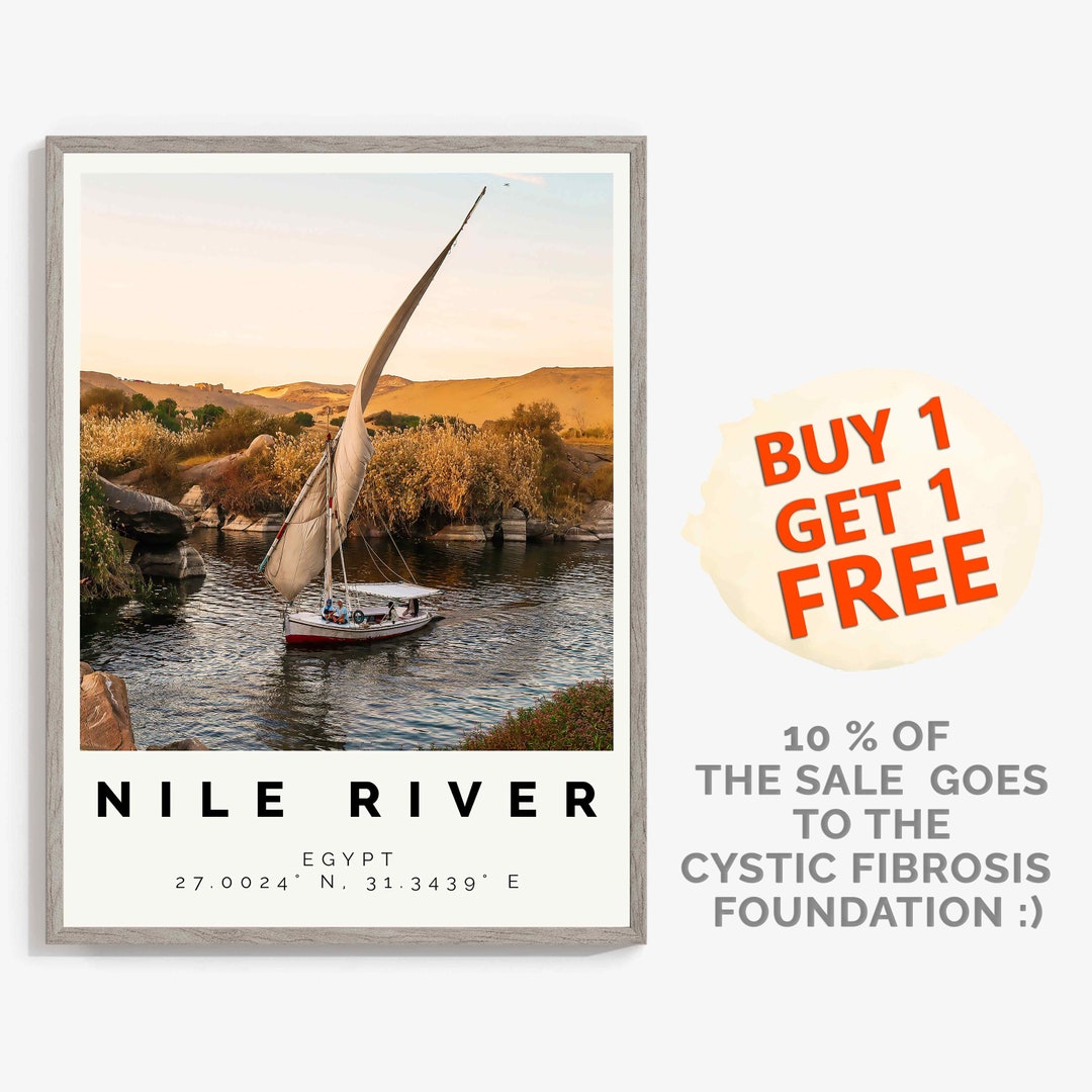 Nile River Poster Colorful Print Nile River Wall Art Nile - Etsy