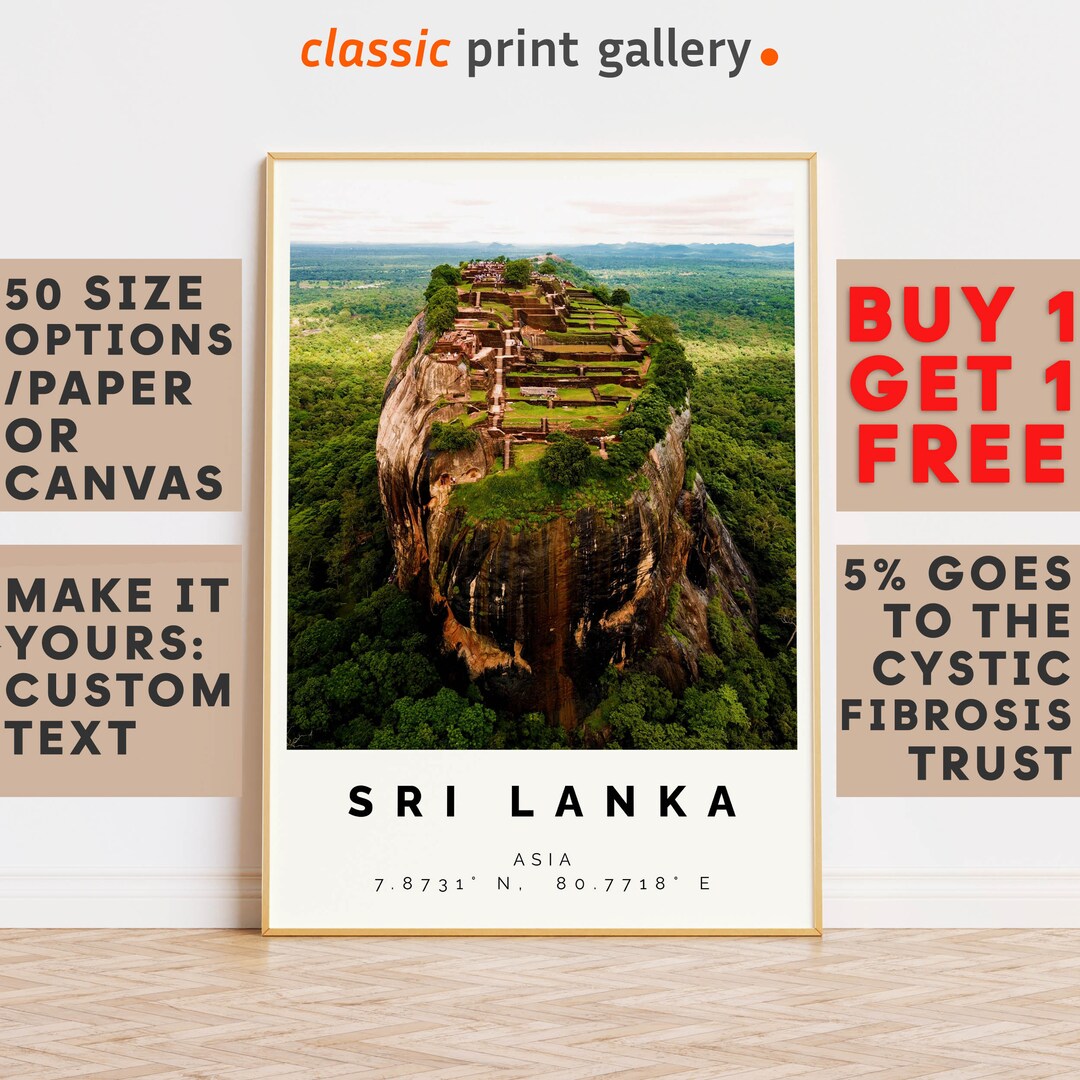 Sri Lanka Poster Colorful Print, Sri Lanka Wall Art, Sri Lanka Photo ...