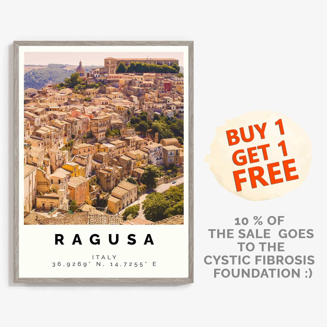 Ragusa Poster Colorful Print Ragusa Wall Art Ragusa Photo - Etsy