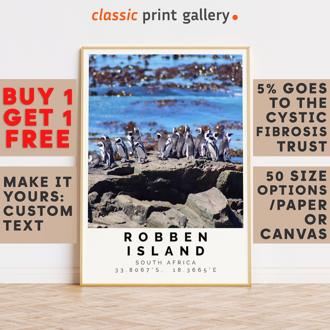 Robben Island Print,robben Island Wall Art,robben Island Colorful ...
