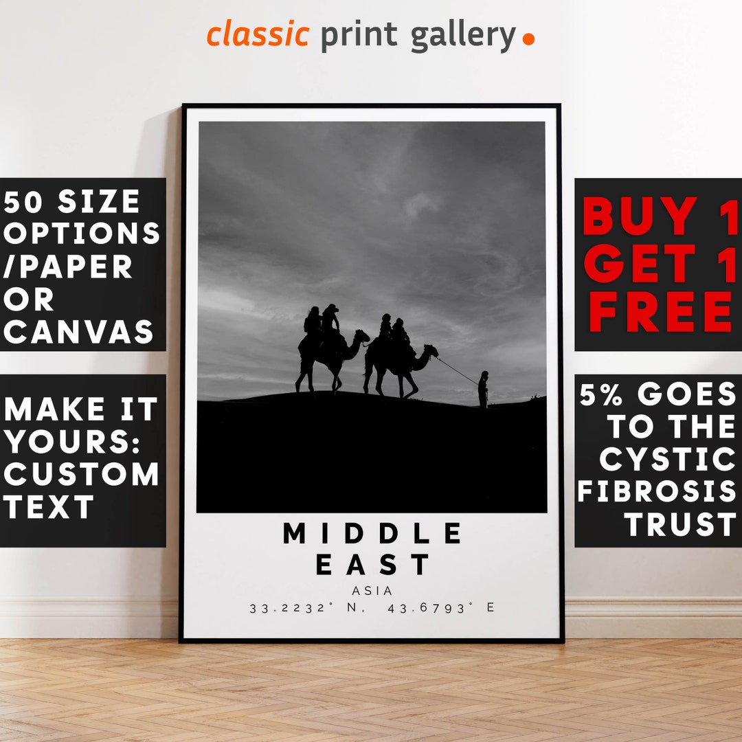 Middle East Print Black and White Photo, Middle East Wall Art, Middle ...