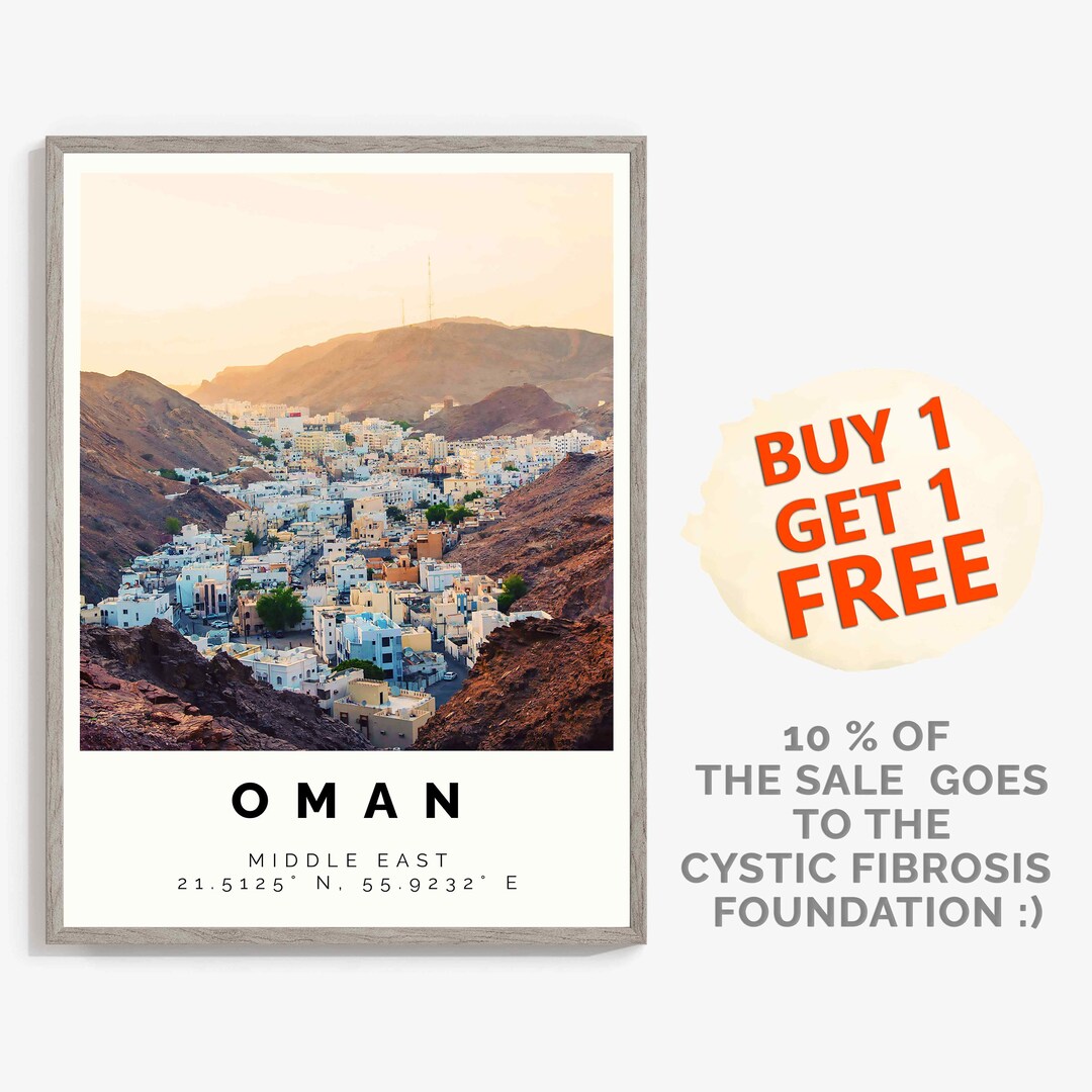 Oman Poster Colorful Print Oman Wall Art Oman Photo Decor - Etsy