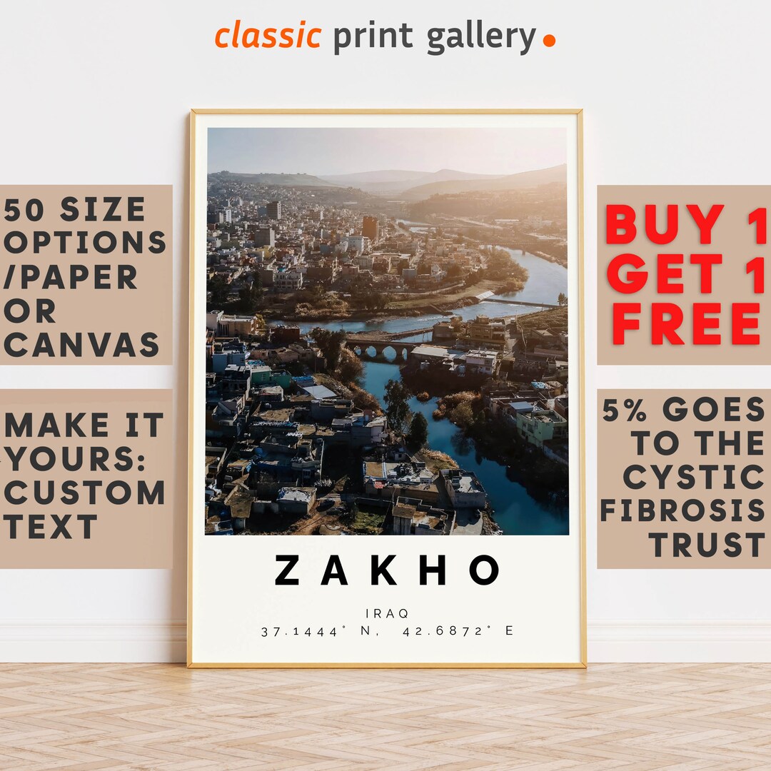 Zakho Poster Colorful Print, Zakho Wall Art, Zakho Photo Decor, Zakho ...