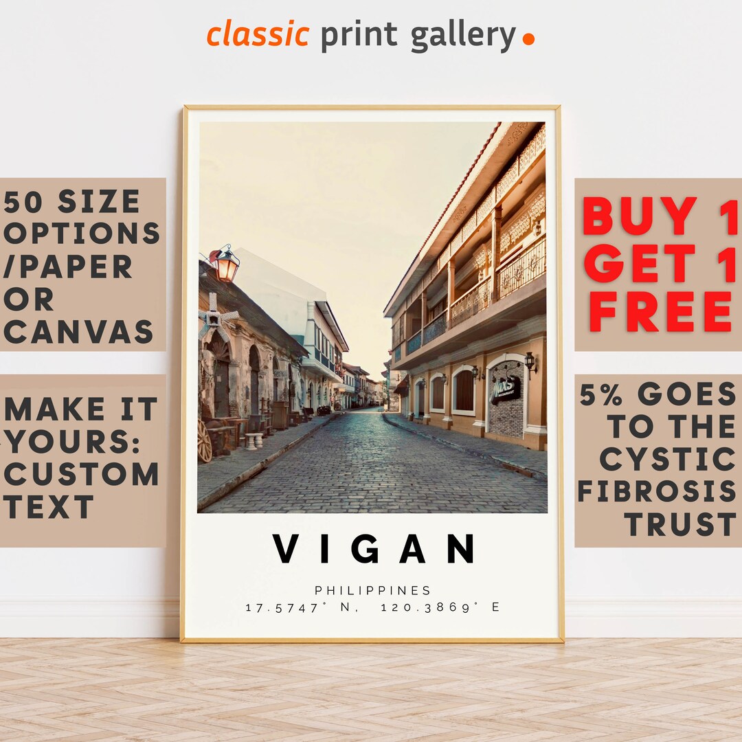 Vigan Poster Colorful Print Vigan Wall Art Vigan Photo - Etsy.de