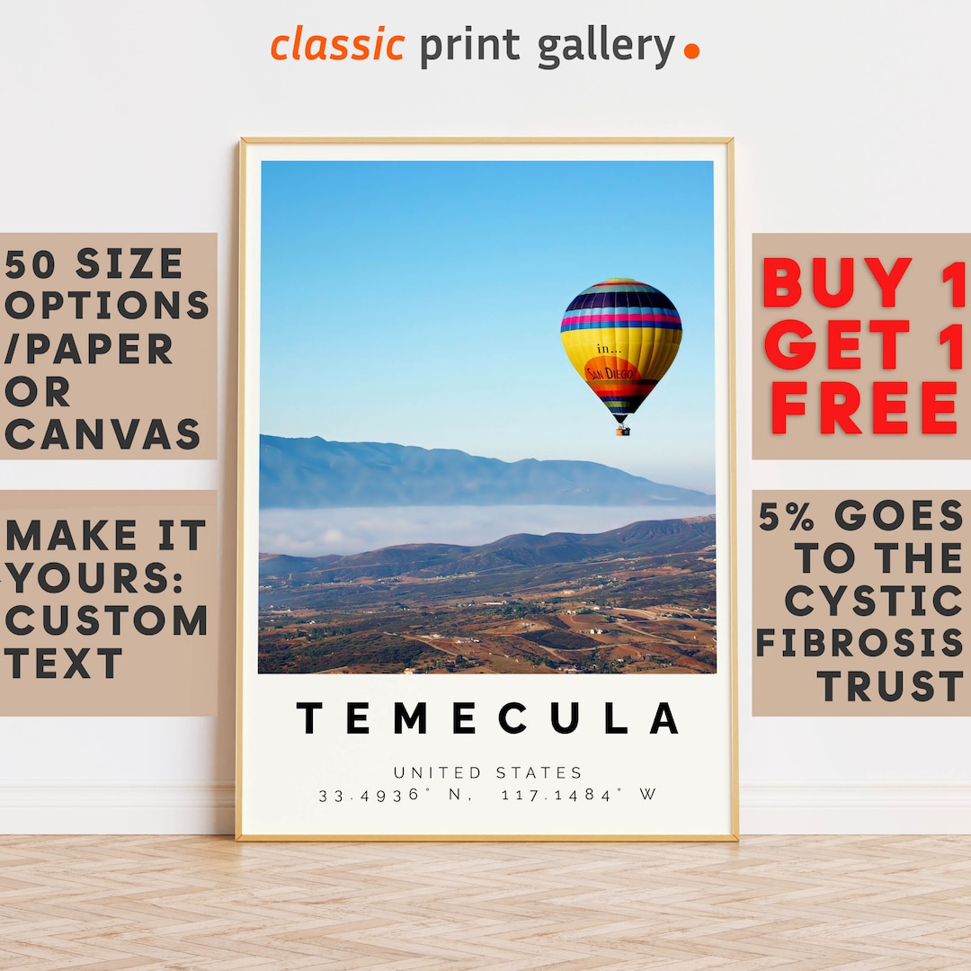 Temecula Poster Colorful Print, Temecula Wall Art, Temecula Photo Decor, Temecula Gift Travel ...