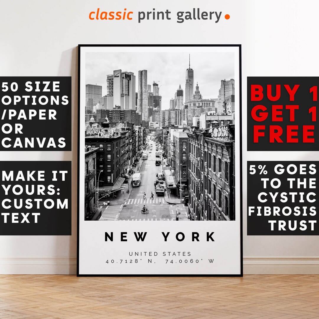 New York Poster Print,new York Wall Art, Housewarming Gift ...