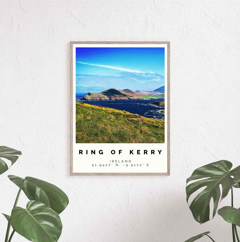 Ring of Kerry Poster Colorful Print Ring of Kerry Wall Art - Etsy