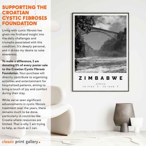 Zimbabwe Print Black and White Photo, Zimbabwe Wall Art, Zimbabwe ...
