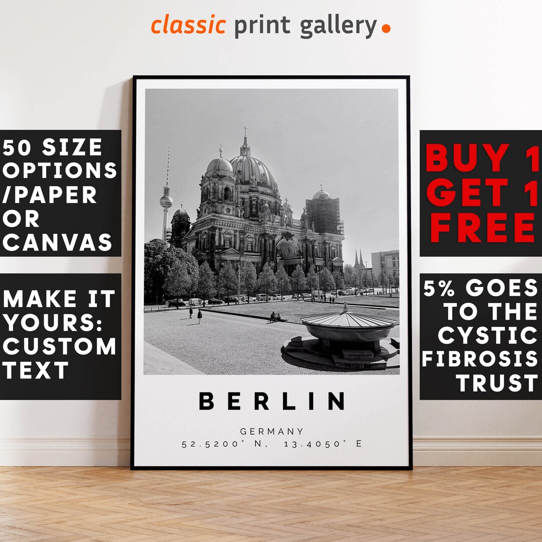 Berlin Poster, Berlin Print, Berlin Decor, Wall Art, England, UK ...