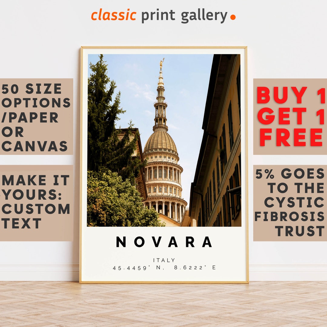 Novara Poster Colorful Print, Novara Wall Art, Novara Photo Decor ...
