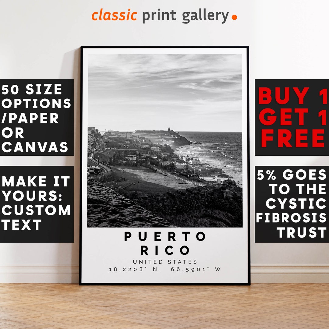 Puerto Rico Poster Print,puerto Rico Wall Art, Housewarming Gift ...