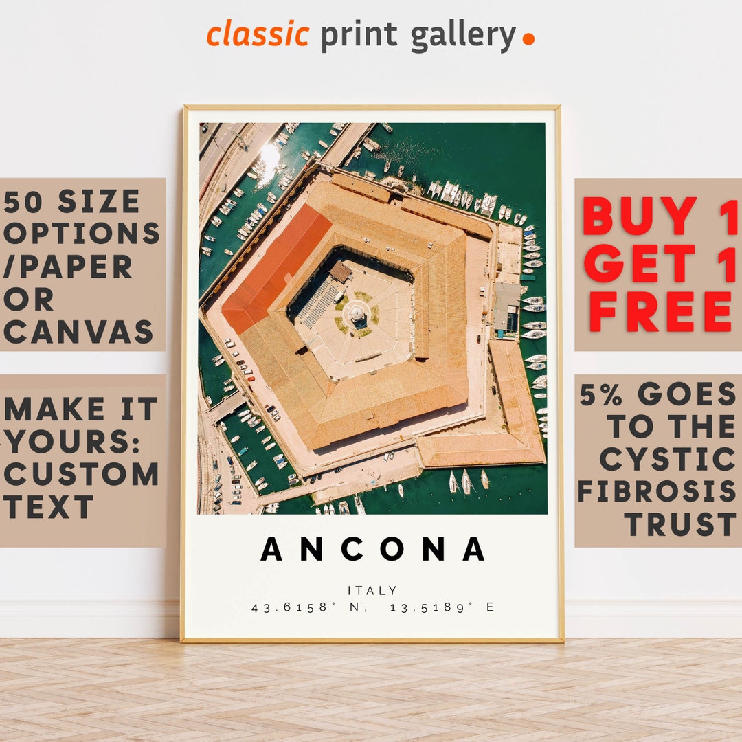 Ancona Poster Colorful Print, Ancona Wall Art, Ancona Photo Decor ...