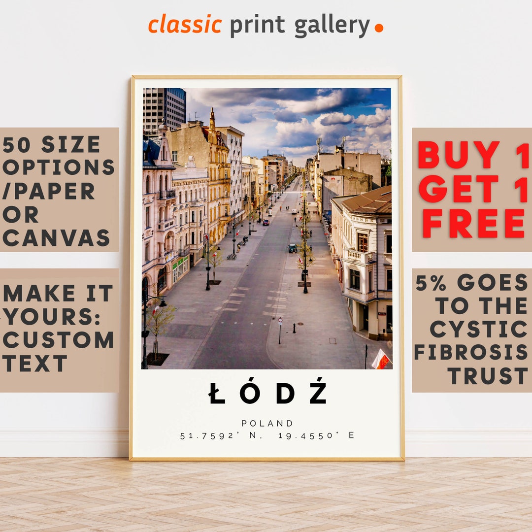 Lodz Poster Colorful Print, Lodz Wall Art, Lodz Photo Decor, Lodz Gift ...