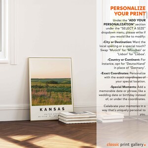 Kansas Poster Colorful Print, Kansas Wall Art, Kansas Photo Decor ...