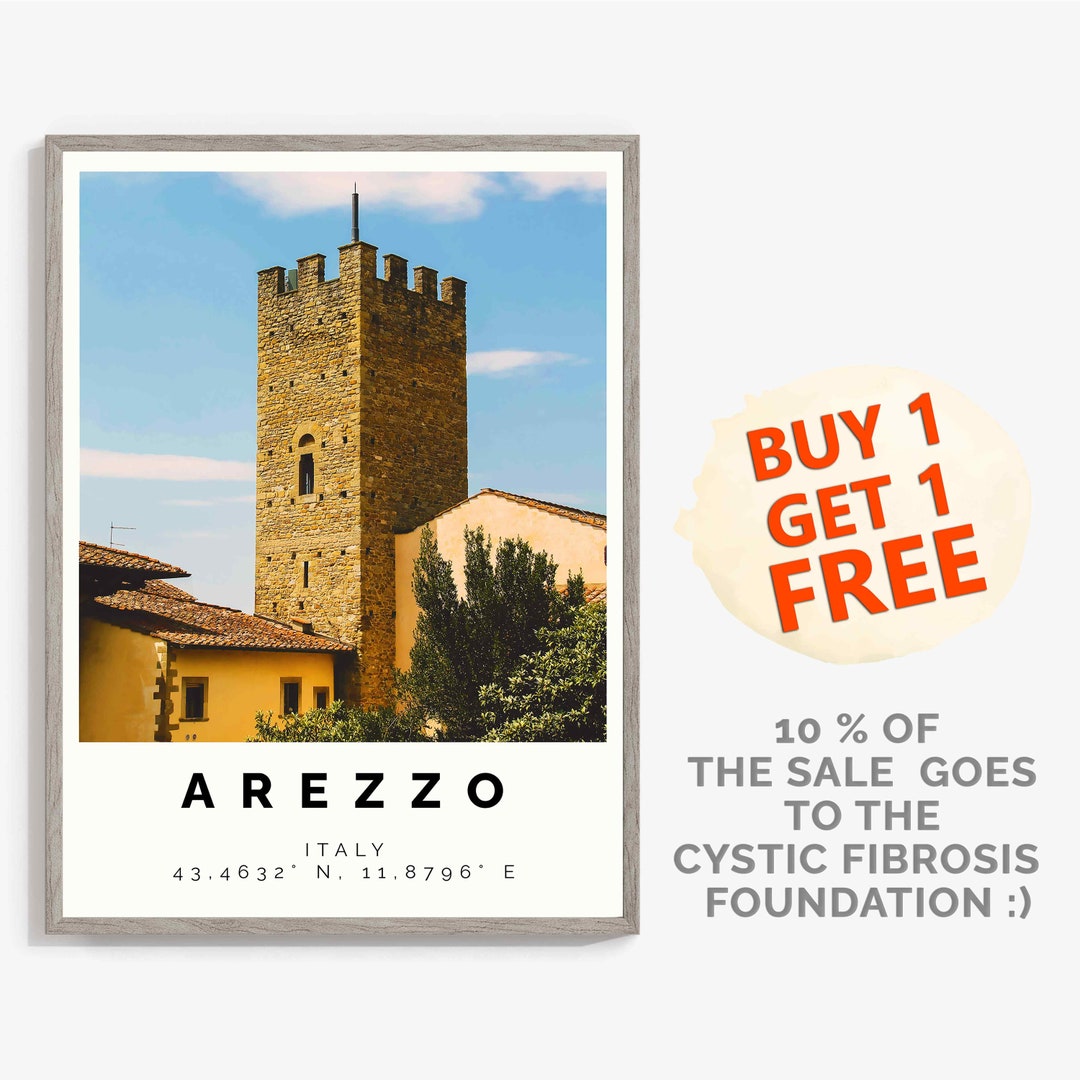 Arezzo Poster Colorful Print Arezzo Wall Art Arezzo Photo - Etsy
