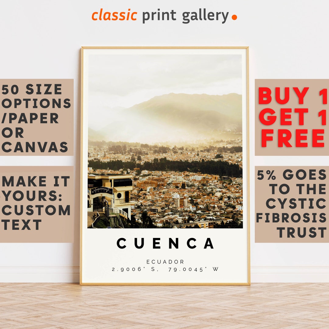 Cuenca Poster Colorful Print, Cuenca Wall Art, Cuenca Photo Decor ...
