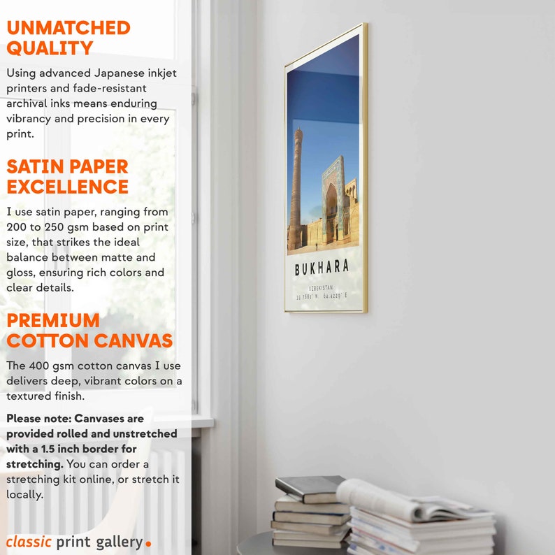 Bukhara Poster Colorful Print, Bukhara Wall Art, Bukhara Photo Decor ...