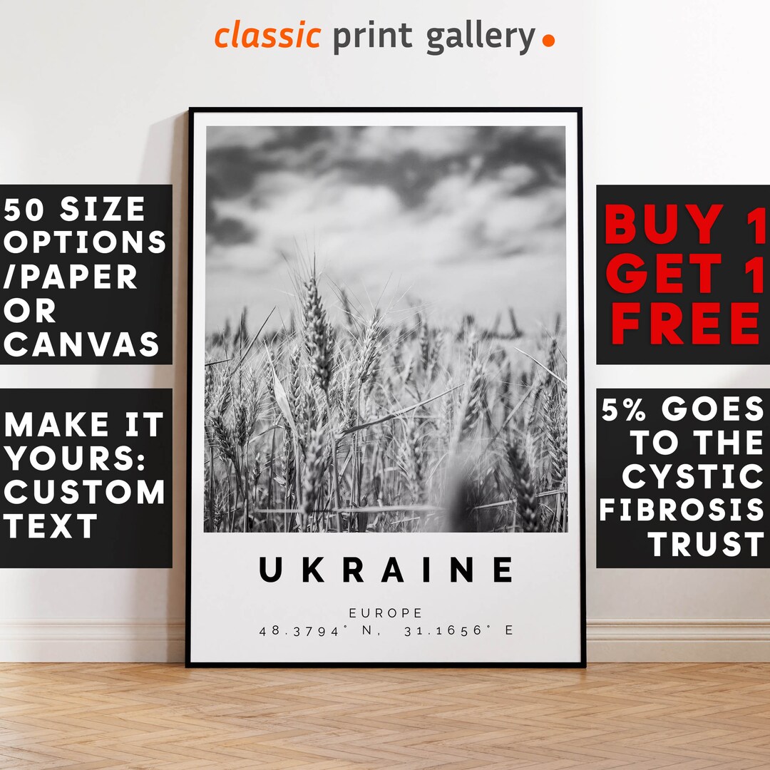 Ukraine Print Black and White Photo, Ukraine Wall Art, Ukraine Travel ...