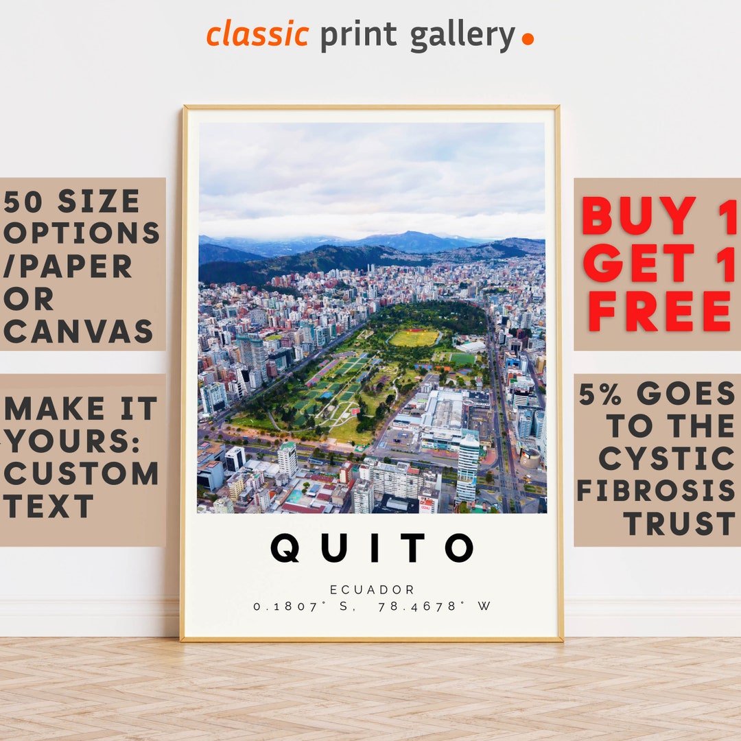 Quito Poster Colorful Print, Quito Wall Art, Quito Photo Decor, Quito ...
