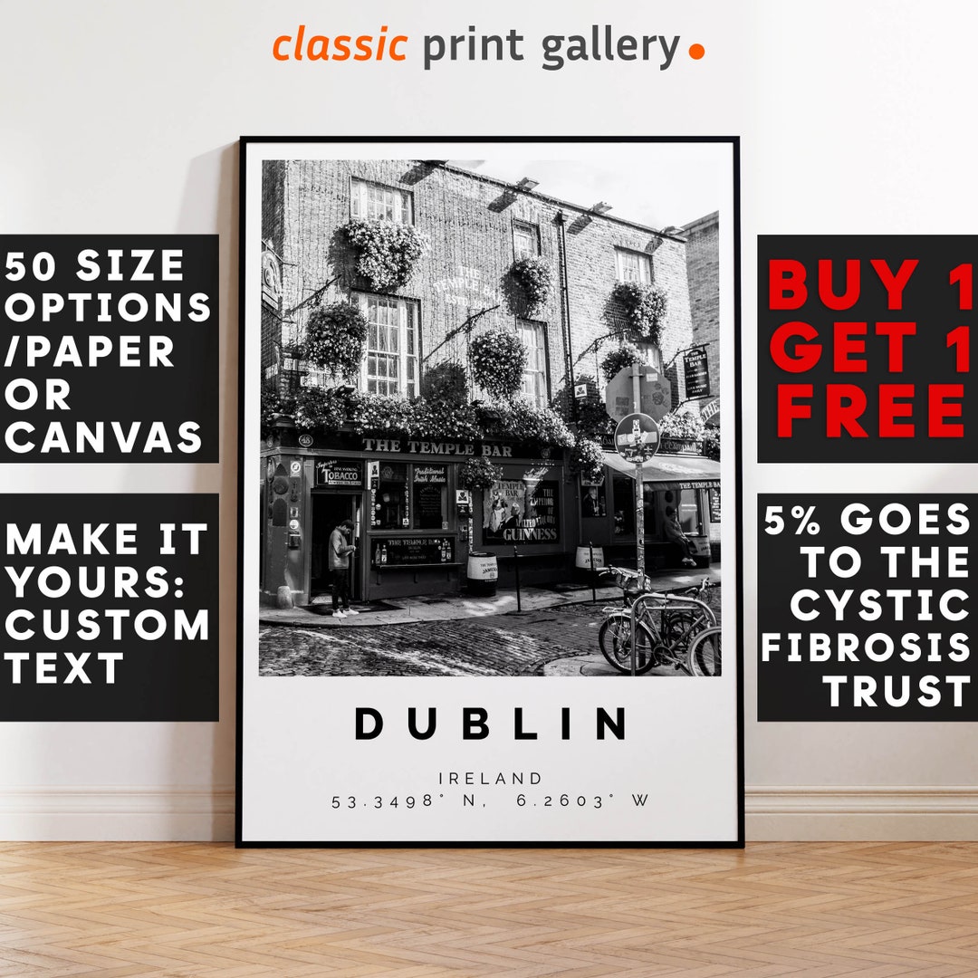 Dublin Poster, Dublin Print, Dublin Photo, Dublin Wall Art, Gift Art ...