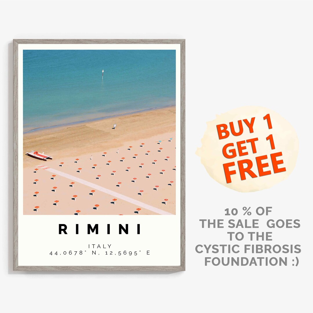 Rimini Poster Colorful Print Rimini Wall Art Rimini Photo - Etsy