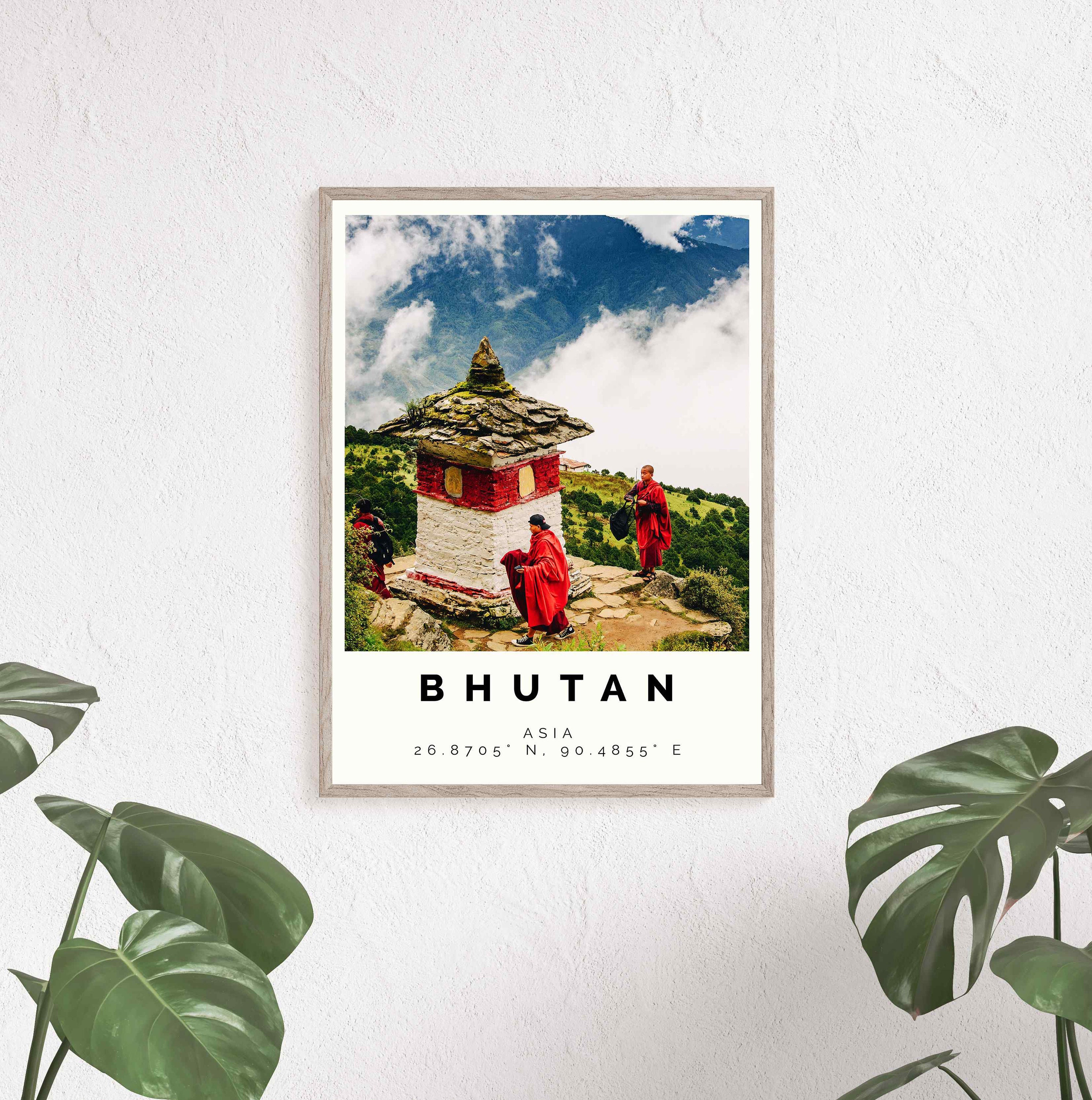 Bhutan Poster Colorful Print Bhutan Wall Art Bhutan Photo - Etsy