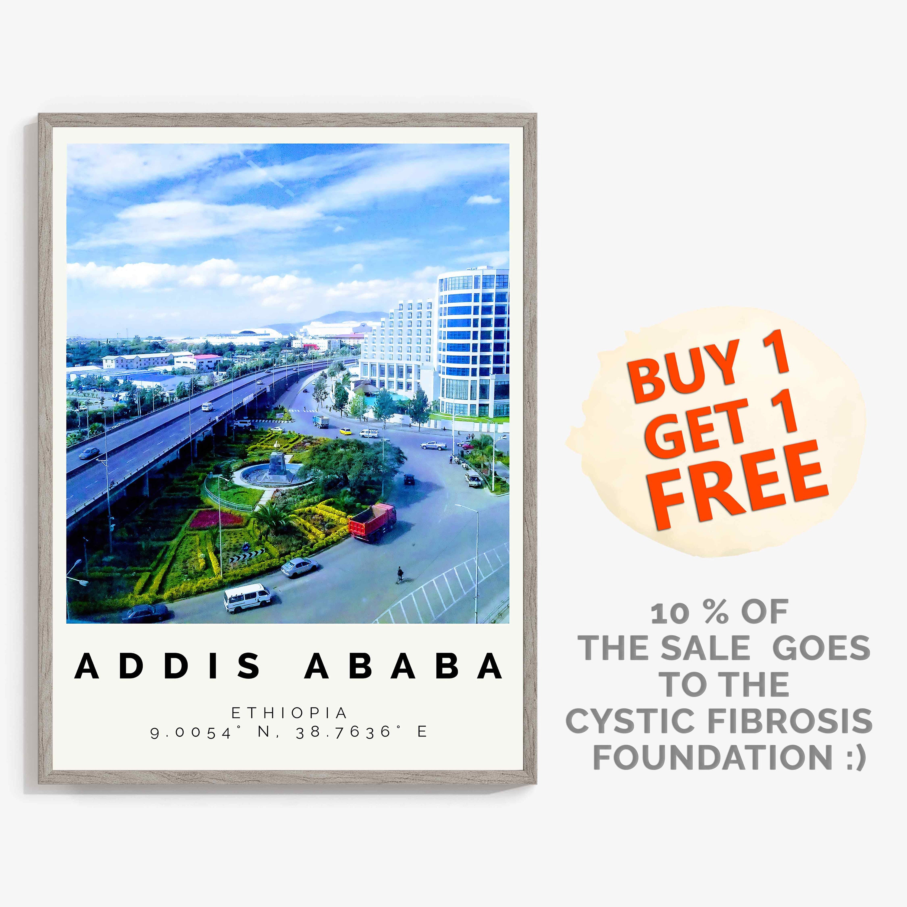 Addis Ababa Poster Colorful Print Addis Ababa Wall Art Addis - Etsy