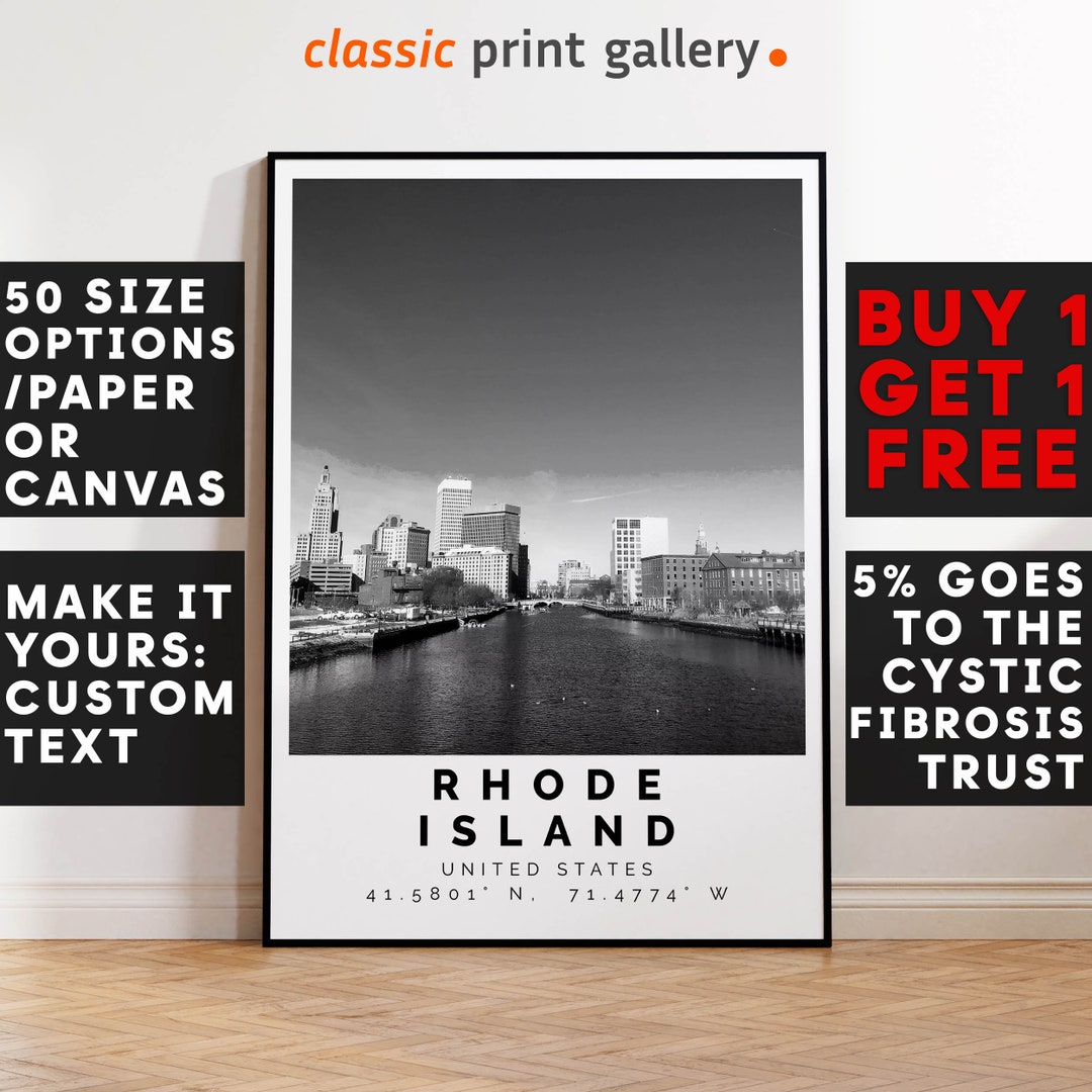Rhode Island Print Black and White Photo, Rhode Island Wall Art, Rhode ...
