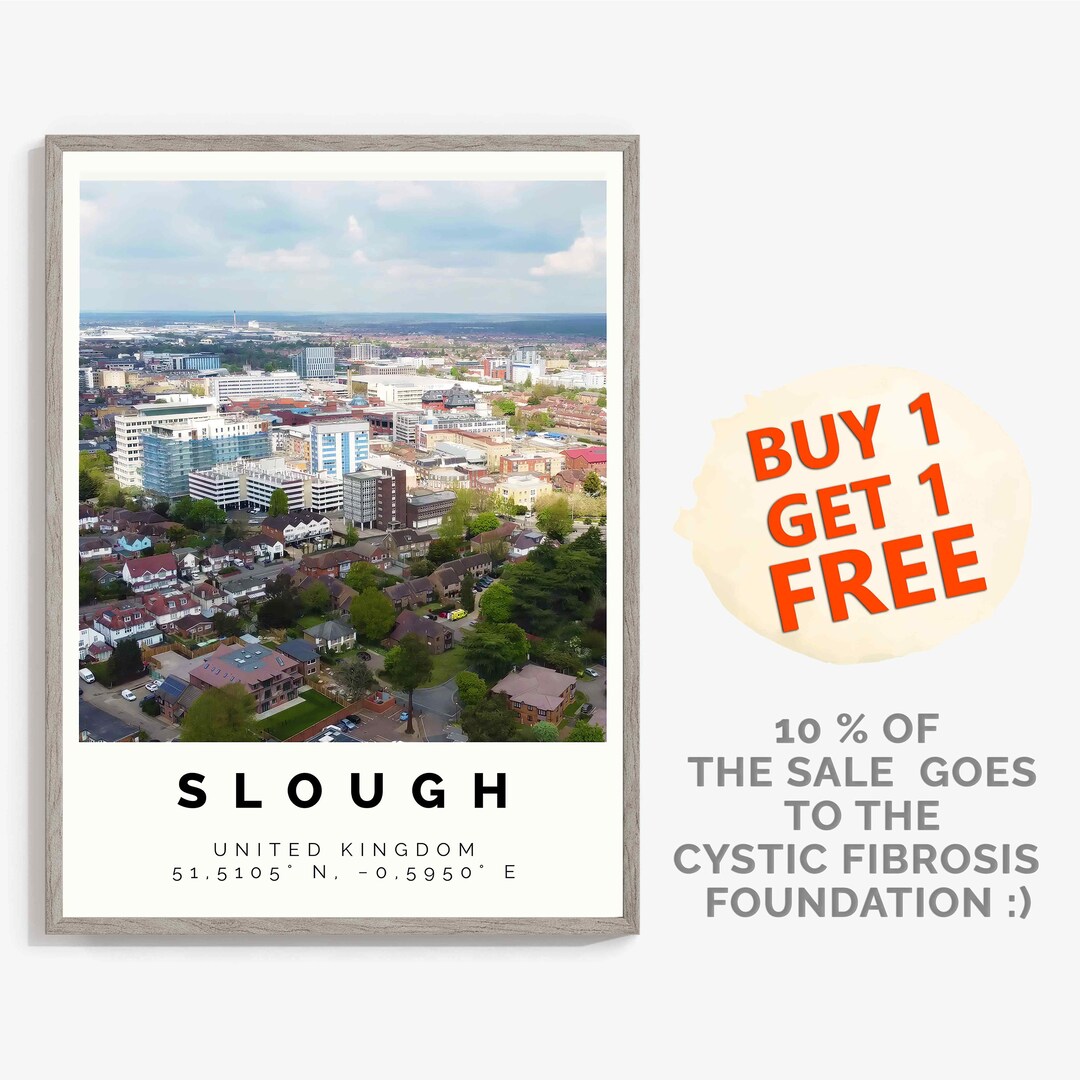 Slough Poster Colorful Print Slough Wall Art Slough Photo - Etsy