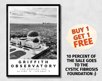 Griffith Observatory Poster - Etsy