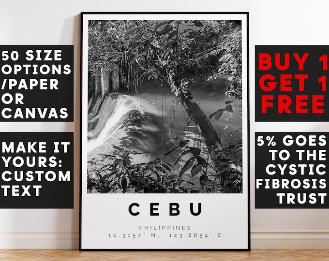 Cebu Poster, Cebu Print, Cebu Photo, Cebu Travel, Travel Gift, Beach ...