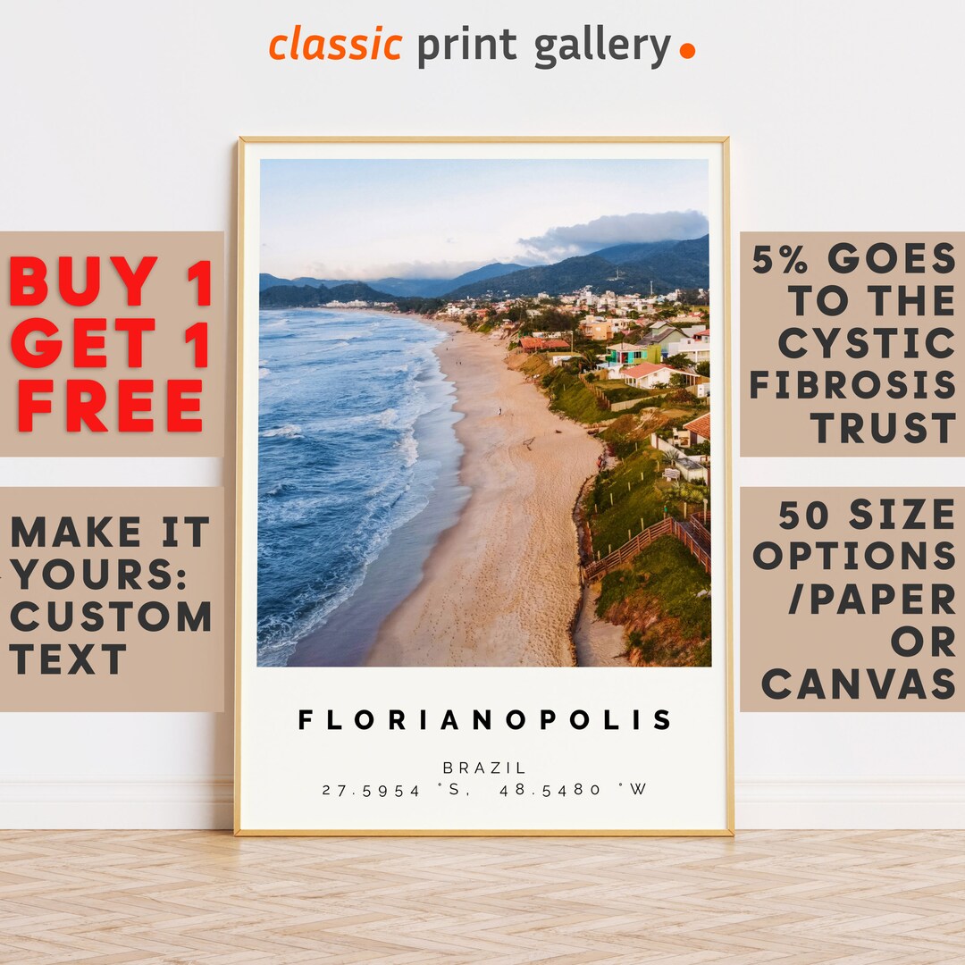 Florianopolis Print,florianopolis Wall Art,florianopolis BW Poster ...