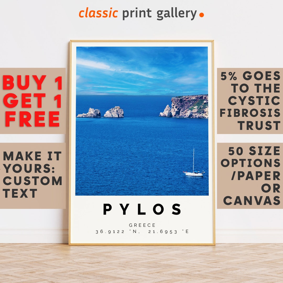 Pylos Print,pylos Wall Art,pylos Colorful Poster,personalized Birthday ...