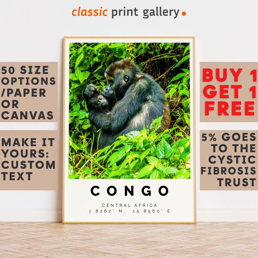 Congo Poster Colorful Print, Congo Wall Art, Congo Photo Decor, Congo ...