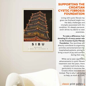 Sibu Poster Colorful Print, Sibu Wall Art, Sibu Photo Decor, Sibu Gift ...