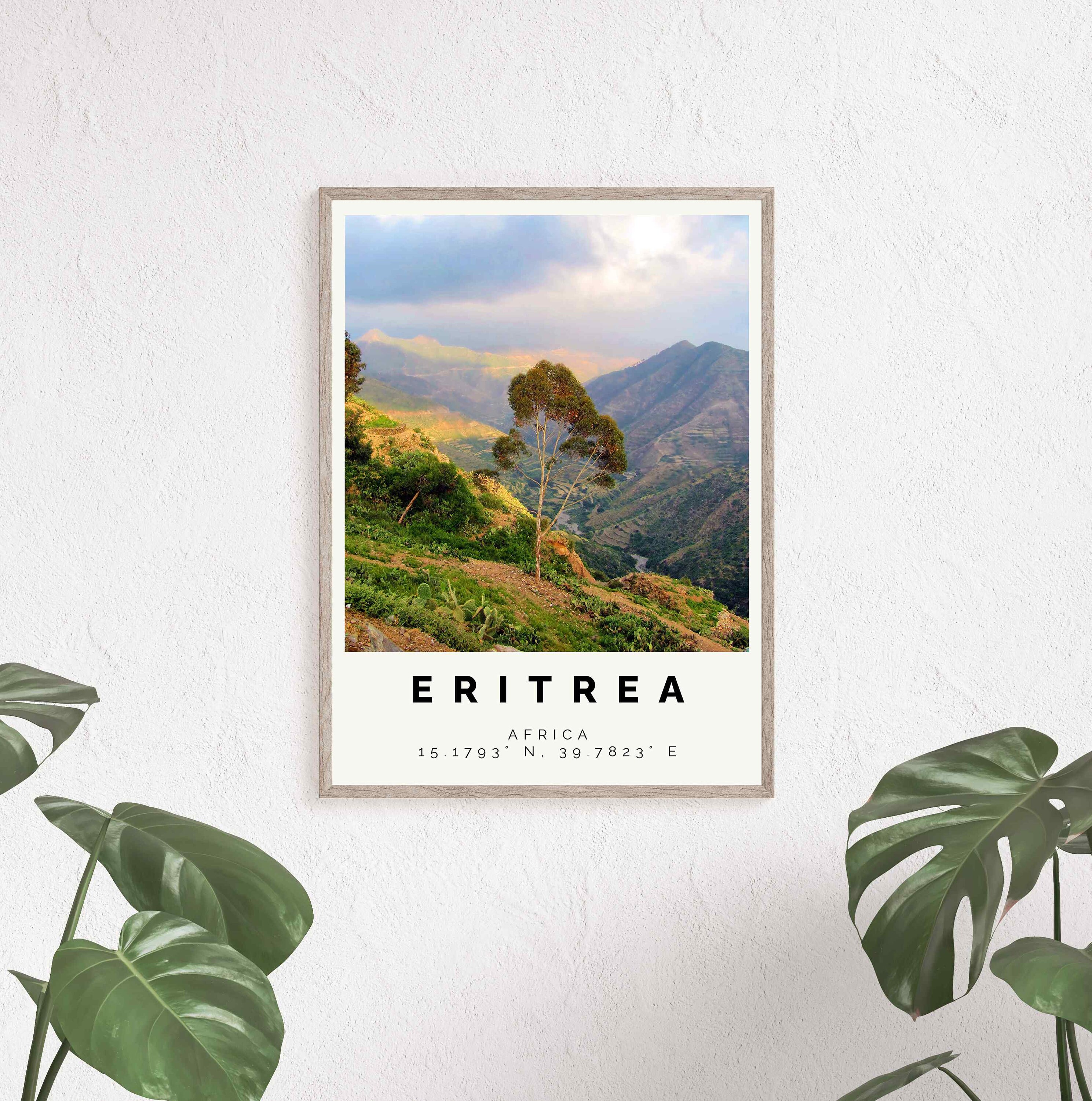 Eritrea Poster Colorful Print Eritrea Wall Art Eritrea Photo - Etsy