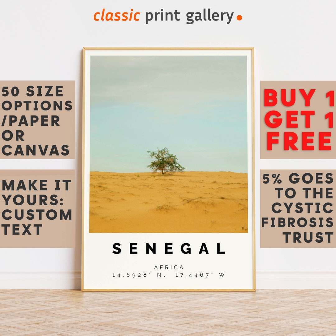 Senegal Poster Colorful Print, Senegal Wall Art, Senegal Photo Decor ...