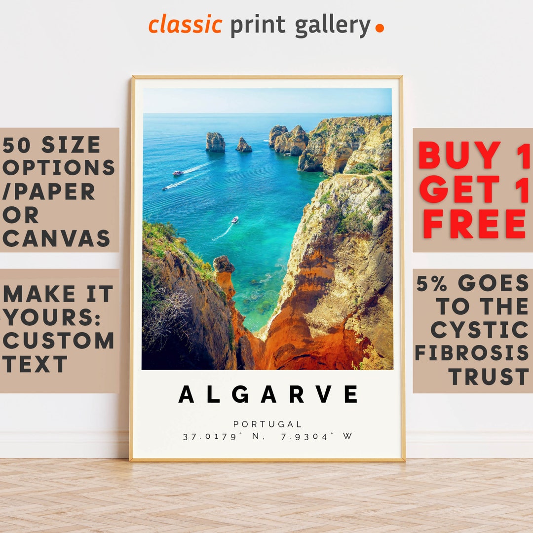 Algarve Poster Colorful Print, Algarve Wall Art, Algarve Photo Decor ...