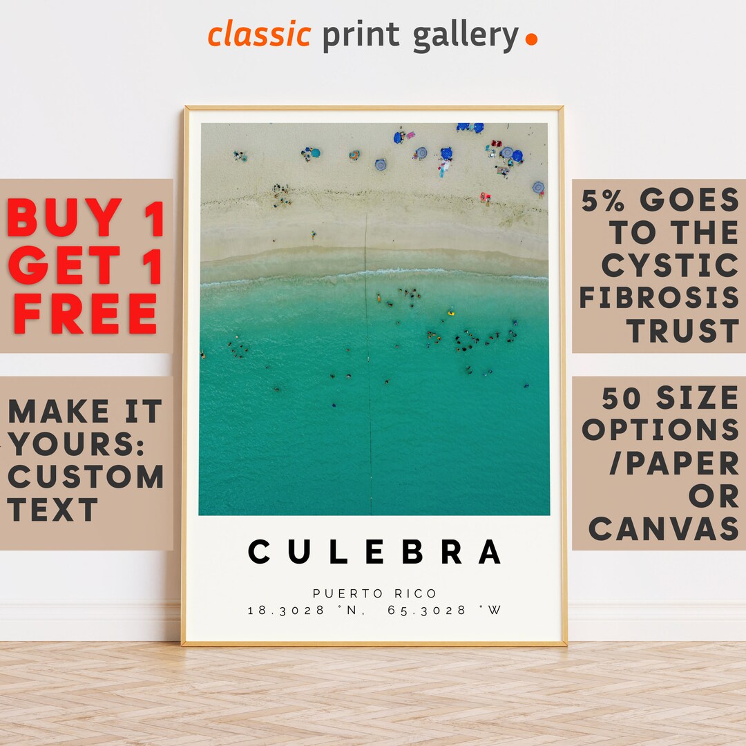 Culebra Print,culebra Wall Art,culebra Colorful Poster,personalized ...