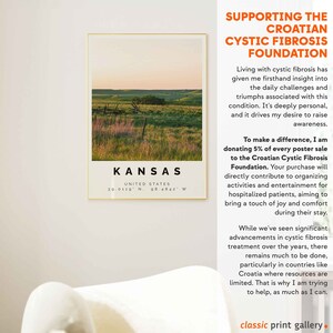 Kansas Poster Colorful Print, Kansas Wall Art, Kansas Photo Decor ...