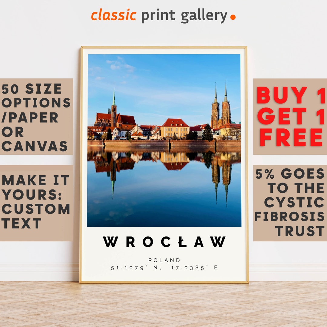 Wroclaw Poster Colorful Print, Wroclaw Wall Art, Wroclaw Photo Decor ...