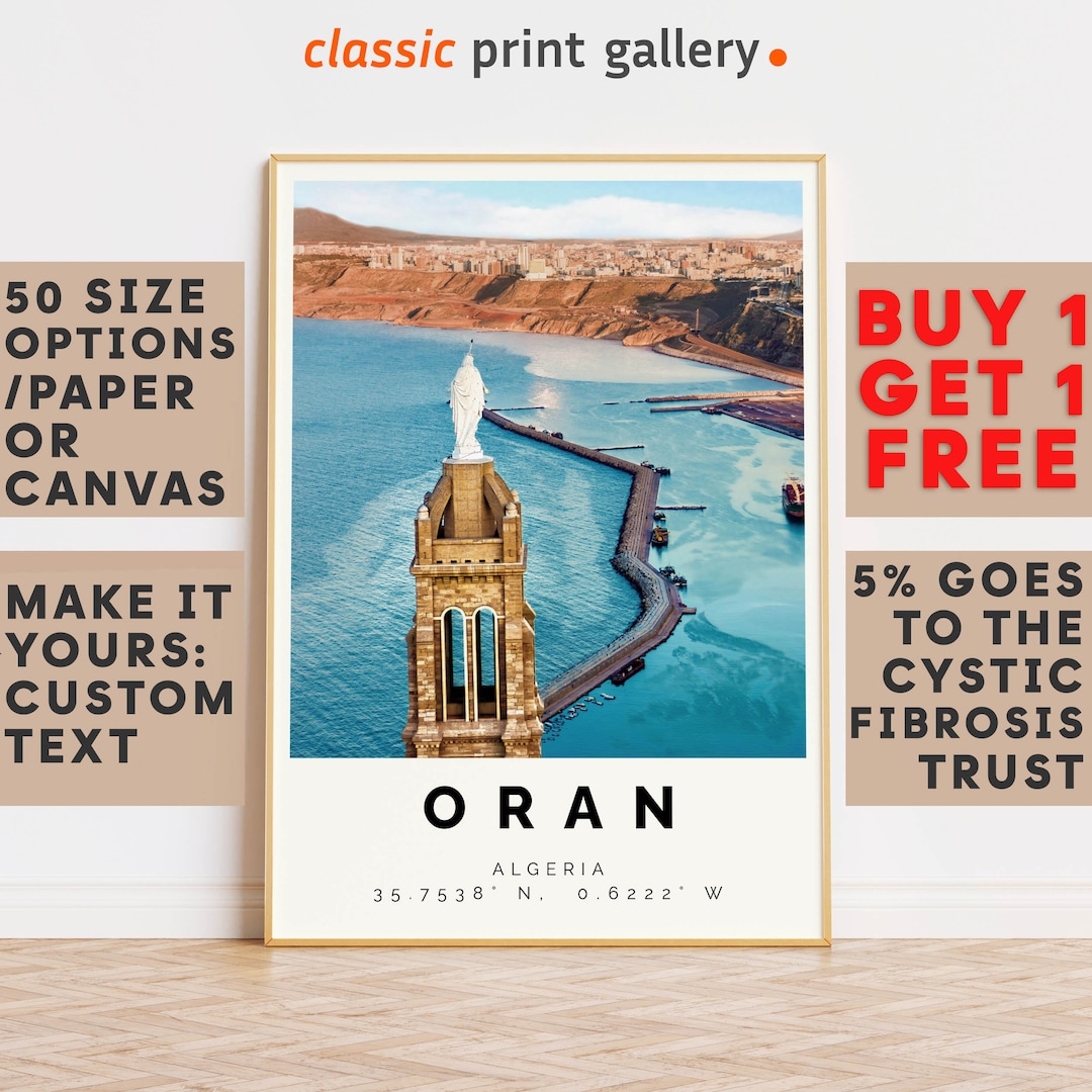 Oran Poster Colorful Print, Oran Wall Art, Oran Photo Decor, Oran Gift ...