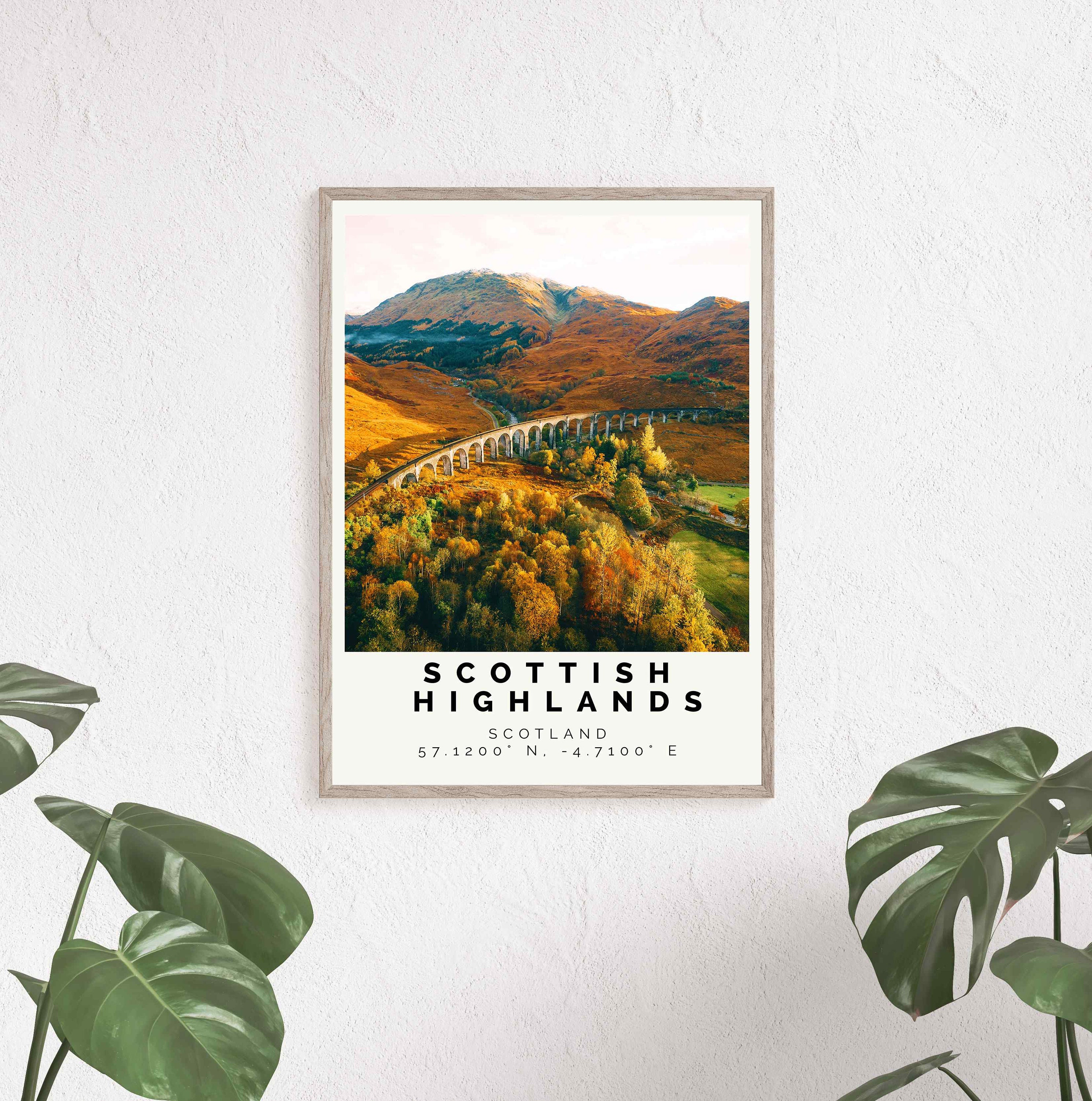 Scottish Highlands Poster Colorful Print Scottish Highlands - Etsy