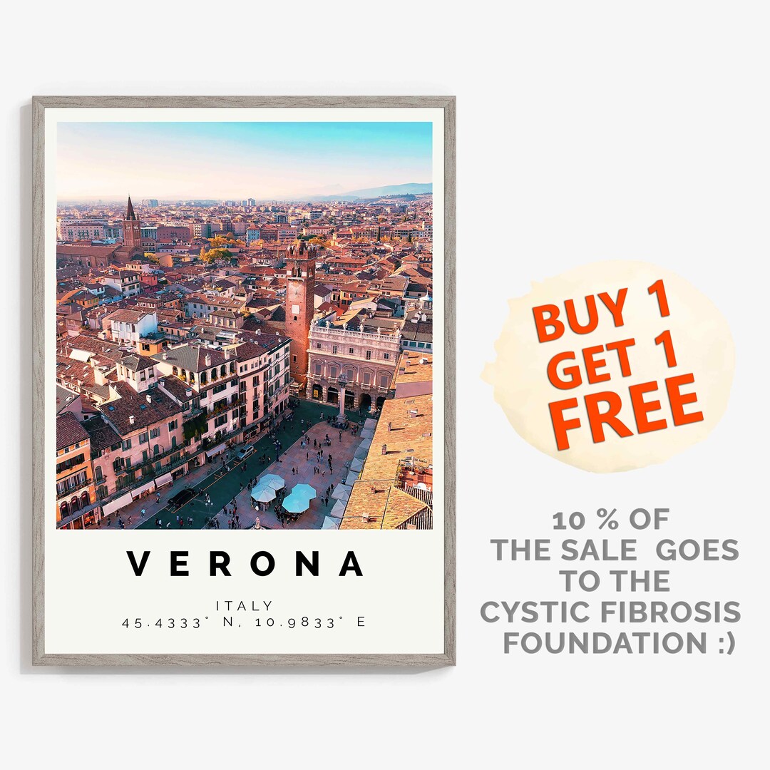 Verona Poster Colorful Print Verona Wall Art Verona Photo - Etsy
