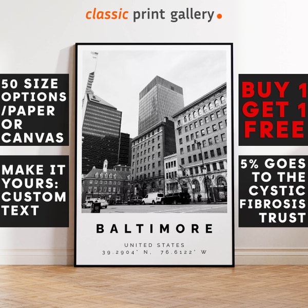 Baltimore Travel Poster - Etsy