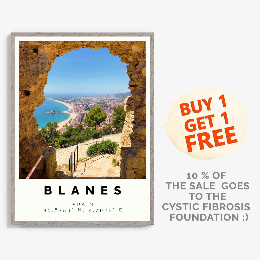 Blanes Poster Colorful Print Blanes Wall Art Blanes Photo - Etsy