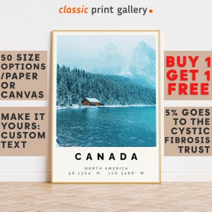 Canada Poster Colorful Print, Canada Wall Art, Canada Photo Decor ...