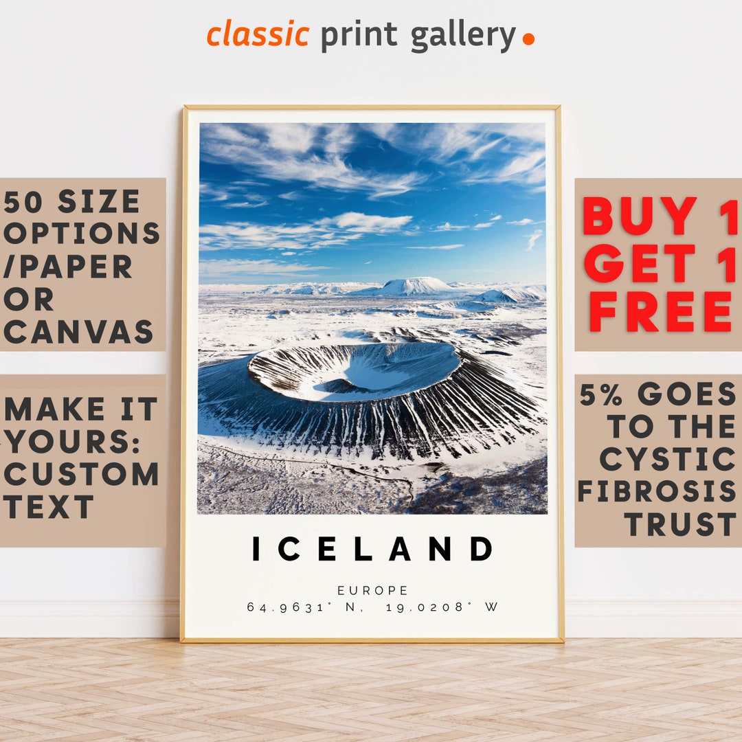 Iceland Poster Colorful Print, Iceland Wall Art, Iceland Photo Decor ...
